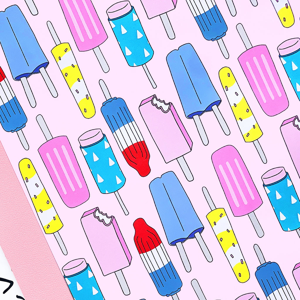 Colorful Gift Wrap. Popsicles Wrapping Paper Sheets – In A Nutshell