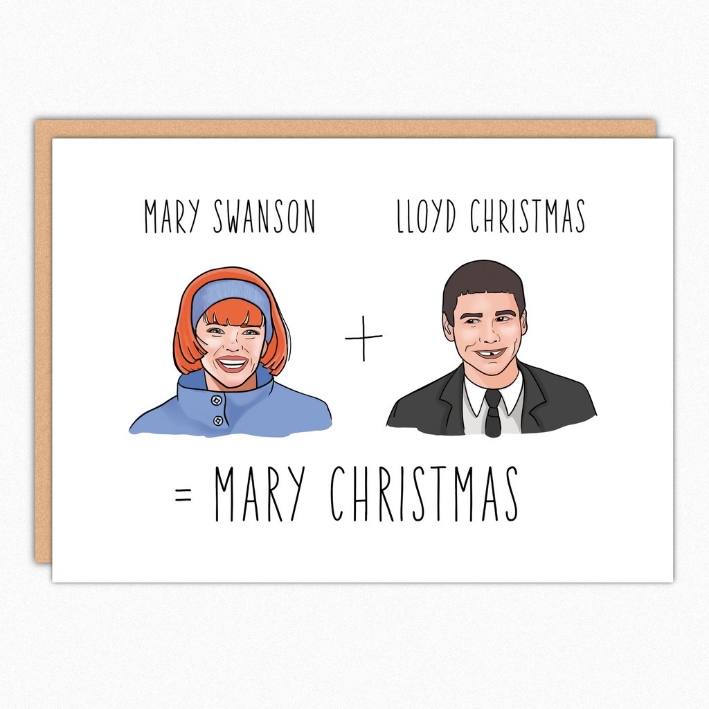 Dumb and Dumber Inspired Christmas Card. Lloyd Christmas. Mary ...